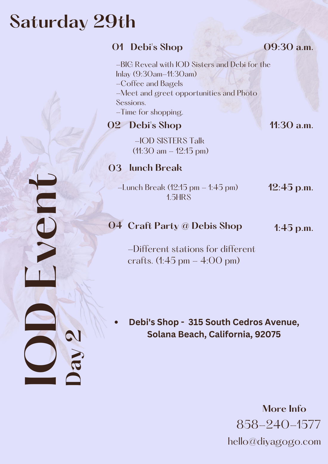 IOD Launch Party Event (IOD & DIY Paint retailers only) – DIY À GOGO