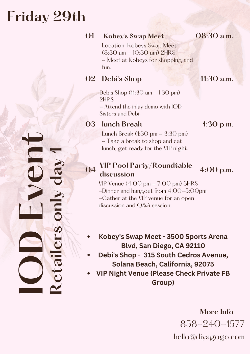 IOD Launch Party Event (IOD & DIY Paint retailers only) – DIY À GOGO