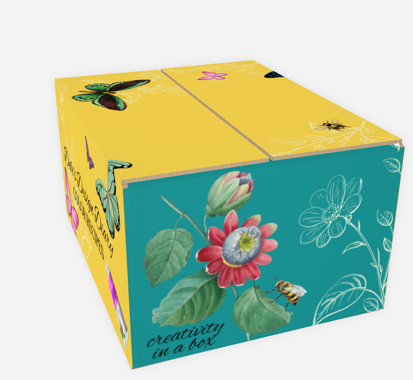 Monthly Subscription Box "Creative Stencil & Paint Class in a Box" (li ...