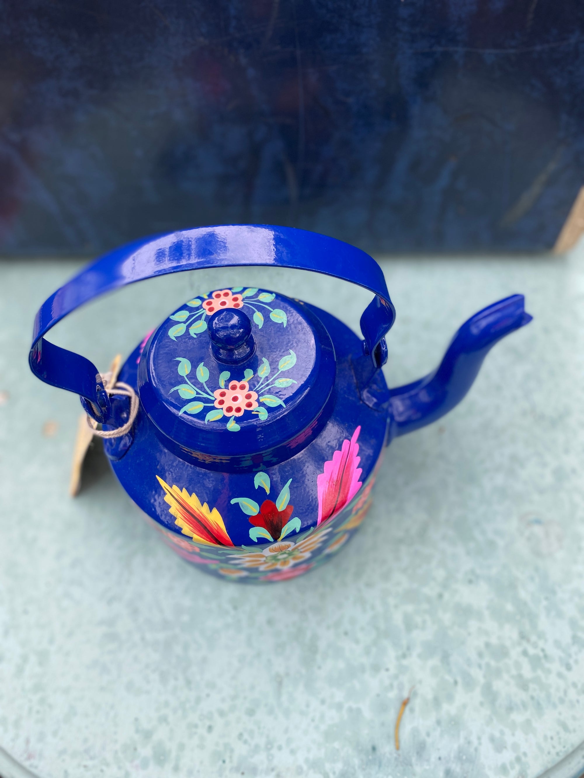 Blue Floral Tea Kettle – DIY À GOGO