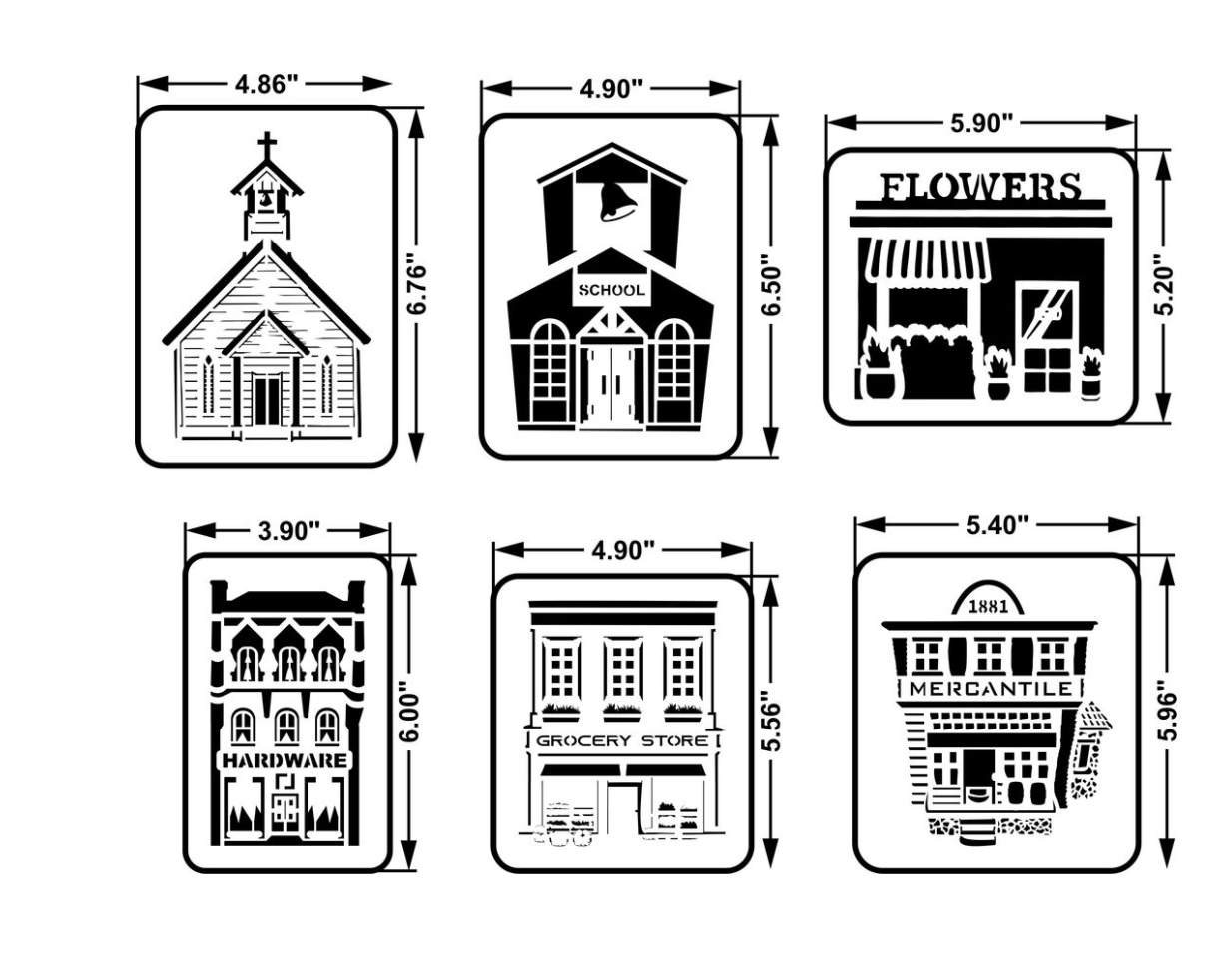 Main Street Mini Stencil – DIY À GOGO
